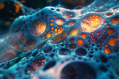 Cells Cellular Matrix Biological Abstract Background Stock Image