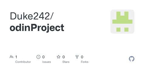 Github Duke242odinproject