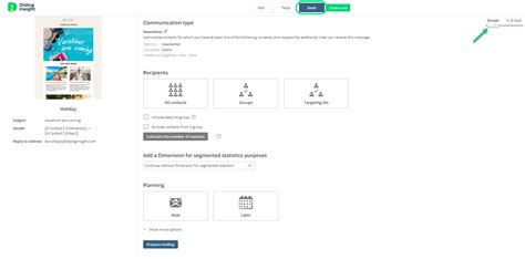 Sending An Email Dialog Insight Support