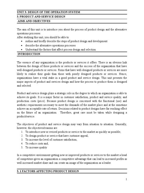 unit 3 design of the operation system part one pdf automation