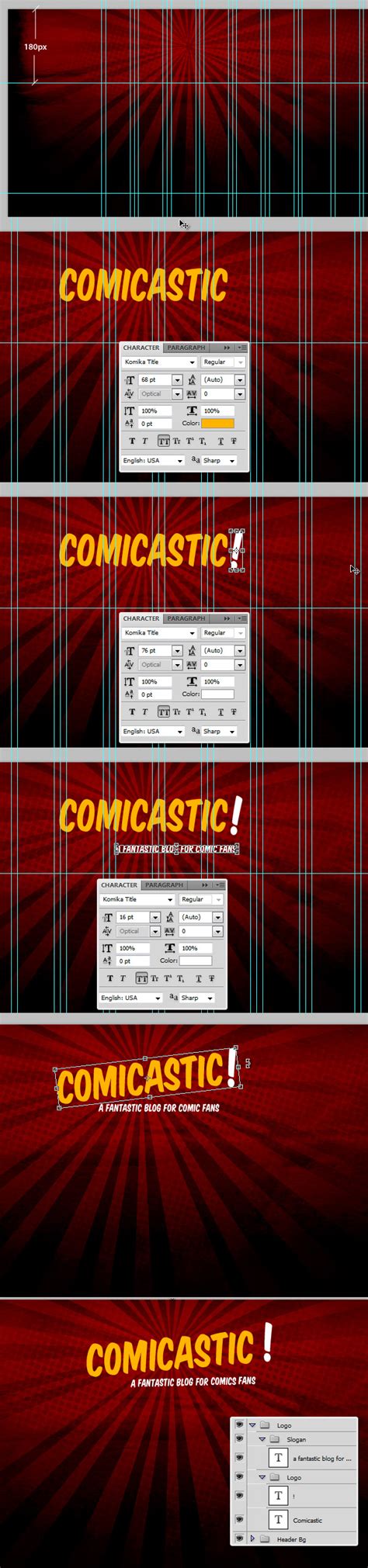 Create A Comic Book Themed Web Design Photoshop To HTML CSS Part