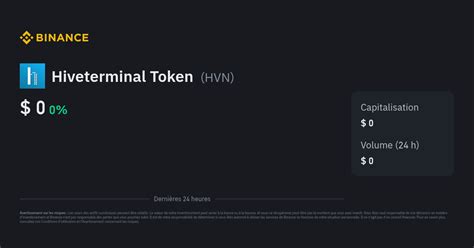 Cours Pour Hiveterminal Token Convertisseur Pour Hvn En Usd Graphique Et Actualités