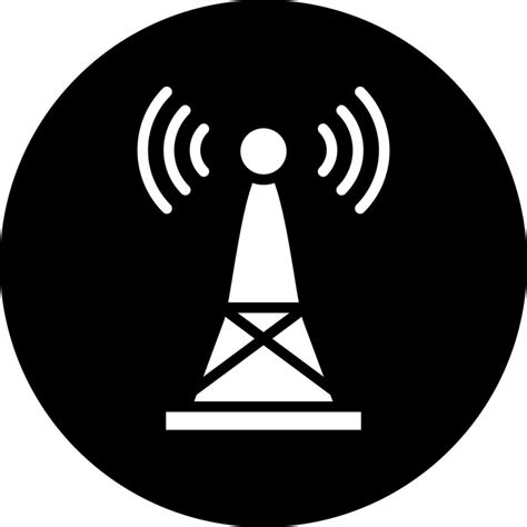 Signal Tower Vector Icon Design 23012297 Vector Art At Vecteezy