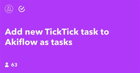 Add New Ticktick Task To Akiflow As Tasks Ifttt