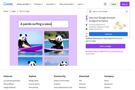 AI Tool Canva Text To Image