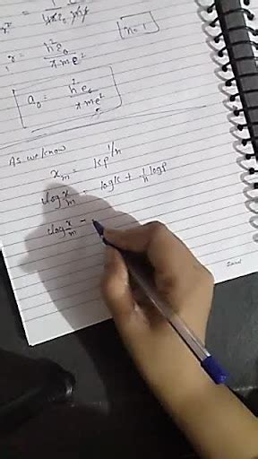 Graph Between Logmx And LogP Is A Straight Line Inclined At An Angle