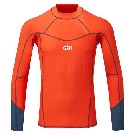 Mens Rash Vest Long Sleeve Gb Gill Marine