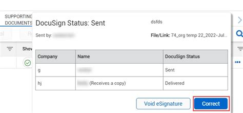 Correct Document Sent To Docusign