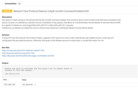 Network Time Protocol Daemon Ntpd Monlist Command Enabled Dos 一曲天地远 博客园