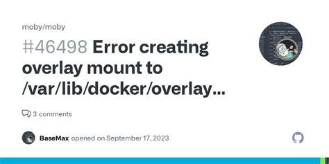Error Creating Overlay Mount To Var Lib Docker Overlay Init Merged Too Many Levels Of