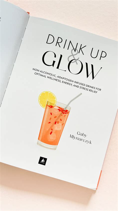 Illustrated Cocktail Book Drink Up And Glow