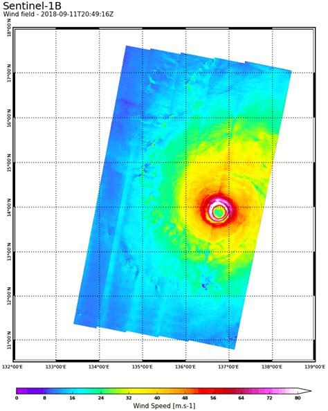 Monitoring Typhoon Mangkhut From Space Cls Datastore Ocean And Water