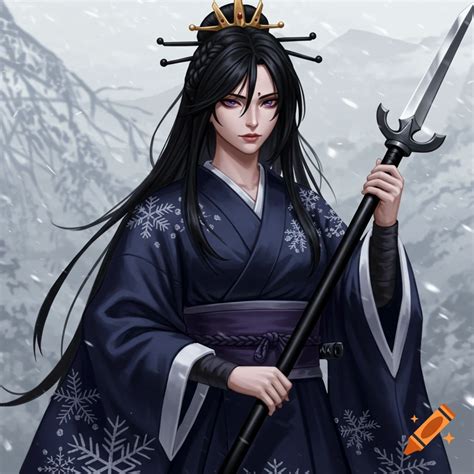 Anime Girl With A Sword Render