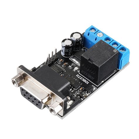 dc 12v rs232 serial port delay relay switch module pc com db9 arm mcu