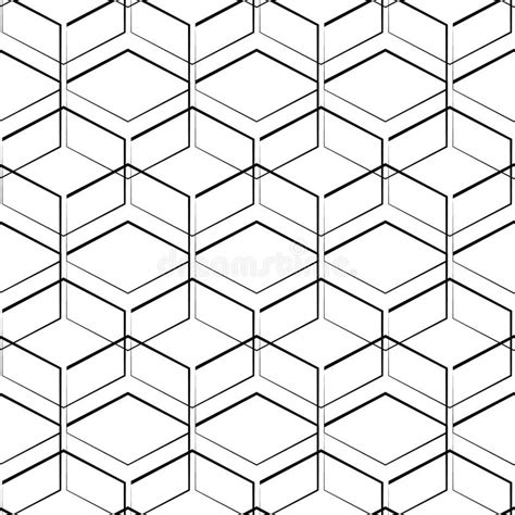 Grid Mesh Geometric Seamlessly Repeatable Pattern Monochrome B Stock