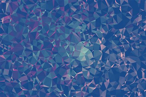 Abstract Blue Polygonal Space Background Geometric Polygonal Background Molecule And