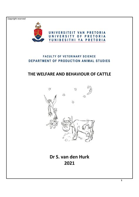 Solution Cattle Behaviour 2021 Studypool