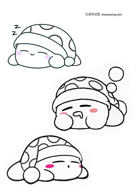 별의커비 색칠공부 도안 별의 커비 성인용 컬러링 페이지 컬러링 페이지