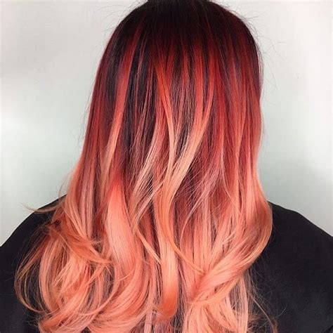 Dark Red Ombre Hair Color