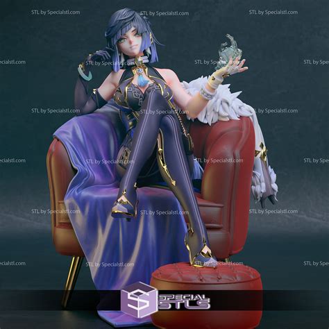 Yelan 3d Model V2 From Genshin Impact Specialstl
