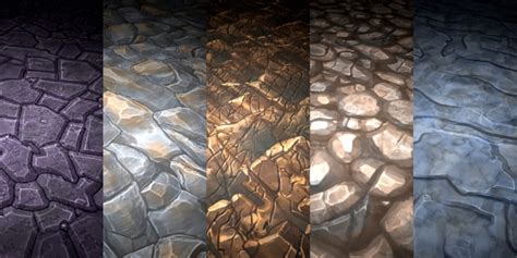 Texture Set For Unity Hand Painted Rocks
