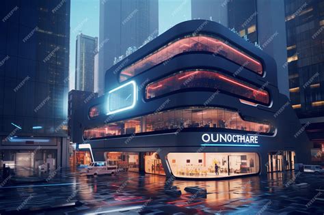 Premium Photo Quantum Computing Hub In A Cyberpunk City