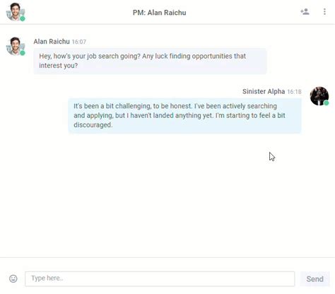 Chat User Guide Of Ui Complex Widgets Chat Webix Docs