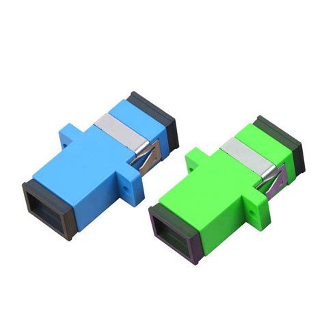 Jual Adapter Sambungan Konektor Sc Upc Fiber Optik Ftth Catv Barel Fo Biru Dan Hijau Shopee