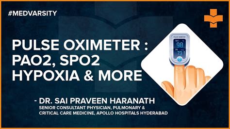 Concept On Pao2 Spo2 Hypoxia And Principles Of Pulse Oximeter Medvarsity Youtube
