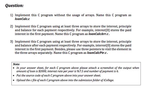 Solved Part II Write A C Program To Calculate Monthly Chegg