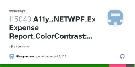 A Y NETWPF ExpenseItIntro View Expense Report ColorContrast Color Contrast For The View