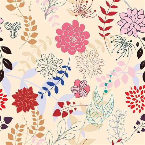 완벽 한 꽃 배경 벡터 Eps Ai Uidownload