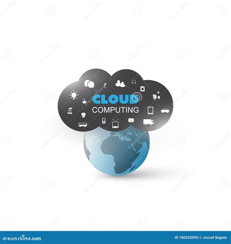 Cloud Computing IoT IIoT Networking Future Technology Concept Background Creative Design