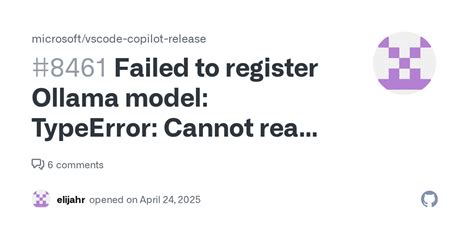 Failed To Register Ollama Model Typeerror Cannot Read Properties Of