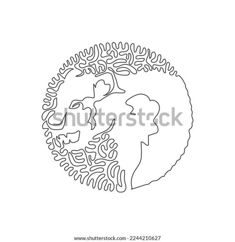 Continuous Curve One Line Drawing Gruesome Stock Vector Royalty Free 2244210627 Shutterstock