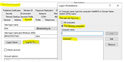 Prevent Members From Domain Users Group To Logon By Default To Any