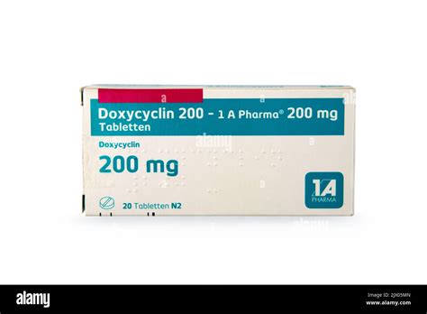 Wetzlar Germany 2022 07 25 Doxycycline Antibiotics Pills In A Cardbox