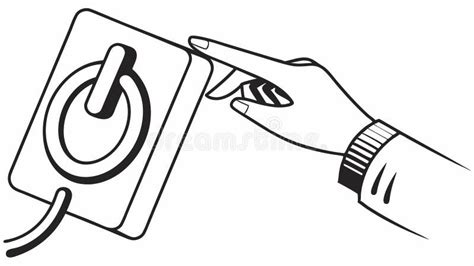 Hand Plugging In A Power Cord Icon Vector Illustration Art Vector