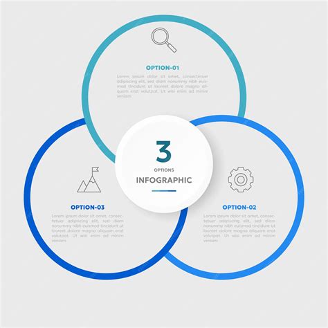 Premium Vector Circle Chart Infographic Template With 3 Options For