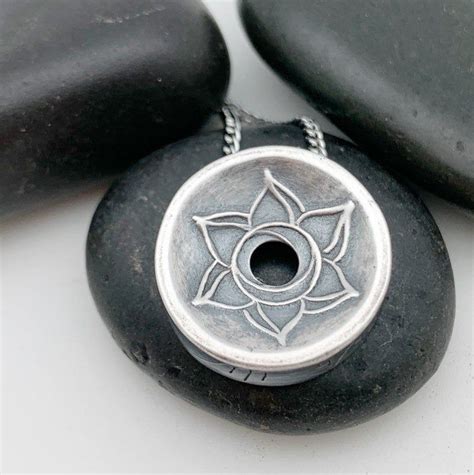 Sacral Plexus Chakra Centering Pendant Handmade Silver Jewelry Sacral Plexus Chakra Centering Pendant Handmade Silver Jewelry