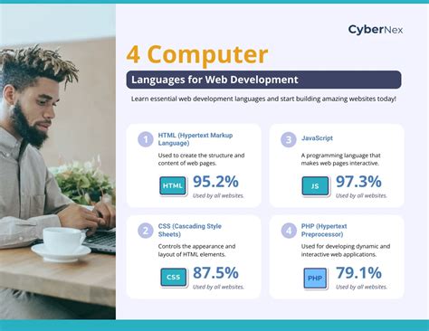 Programming Languages For Web Development Computer Infographic Venngage