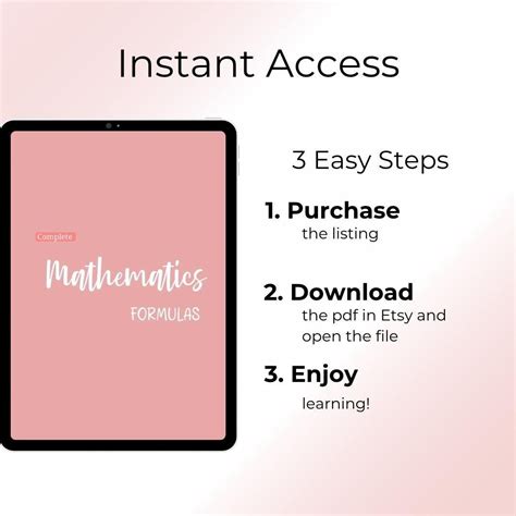Calculus Cheat Sheet Printable Study Guides Best For Engineering Babe Instant Download