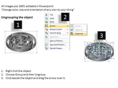 Design Graphic Labyrinth Circular Powerpoint Slides And Ppt Diagram