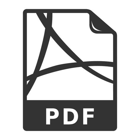 Black And White Icon Portable Document File Format 38051296 Vector Art