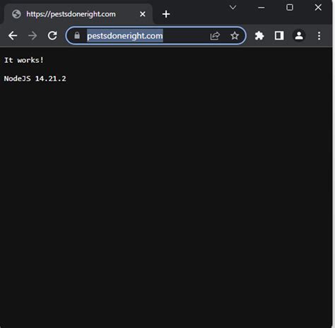 Error Message It Works Nodejs 14212 Wappler General Wappler Community