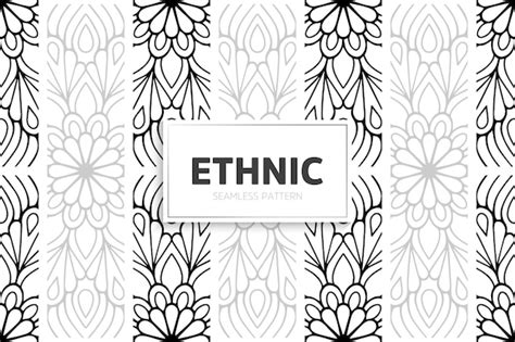 Premium Vector Ethnic Pattern Design Mandala Border