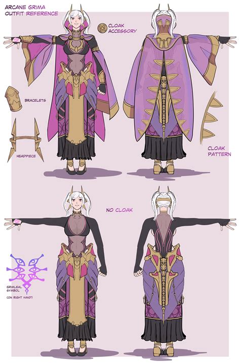 Arcane Grima Outfit Sheet Commission By Me R Fireemblem