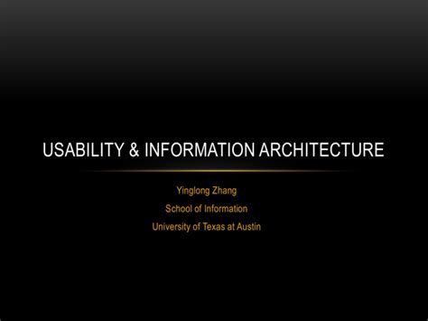 Usability Information Architecturepptx