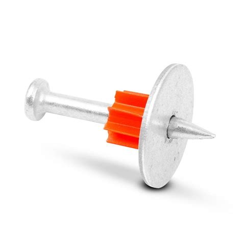 Ramset Lwu32 100 Pack 32mm Washered Drive Pins For Concrete Masonry And