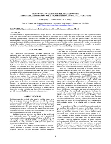 Pdf Semi Automatic Building Extraction In Dense Urban Settlement Areas From High Resolution